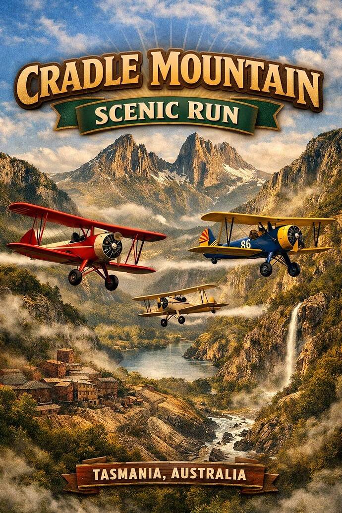 Aussie Group Flights Team - Low & Slow: Cradle Mountain Scenic Run ...