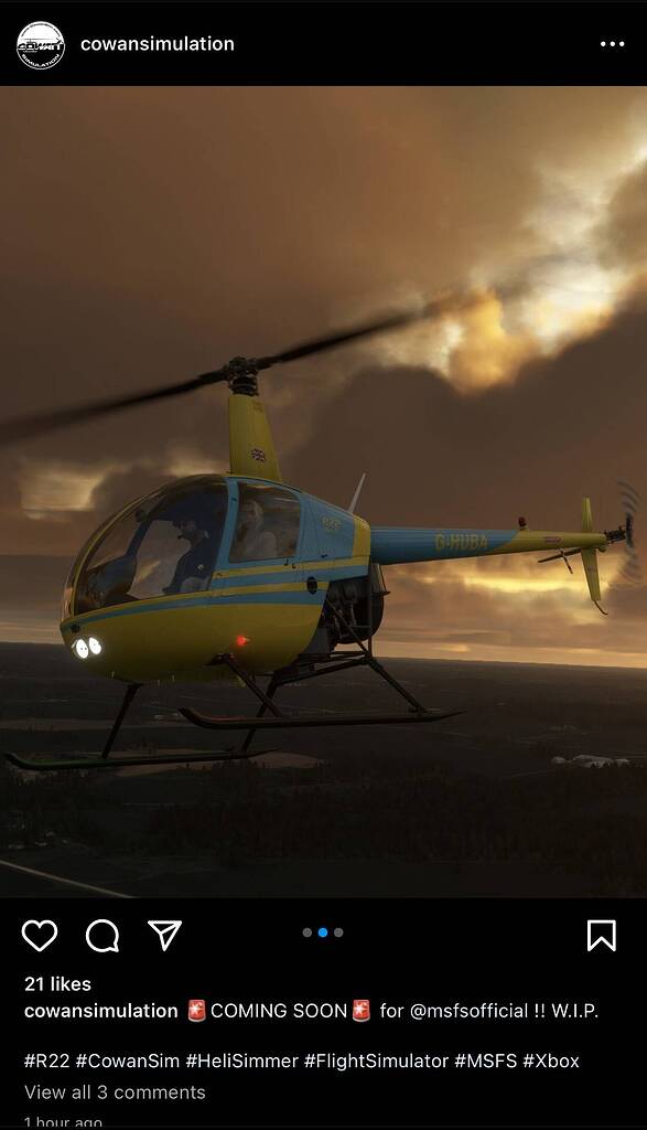 Cowan Simulation R22 - Page 2 - Aircraft - Microsoft Flight Simulator Forums