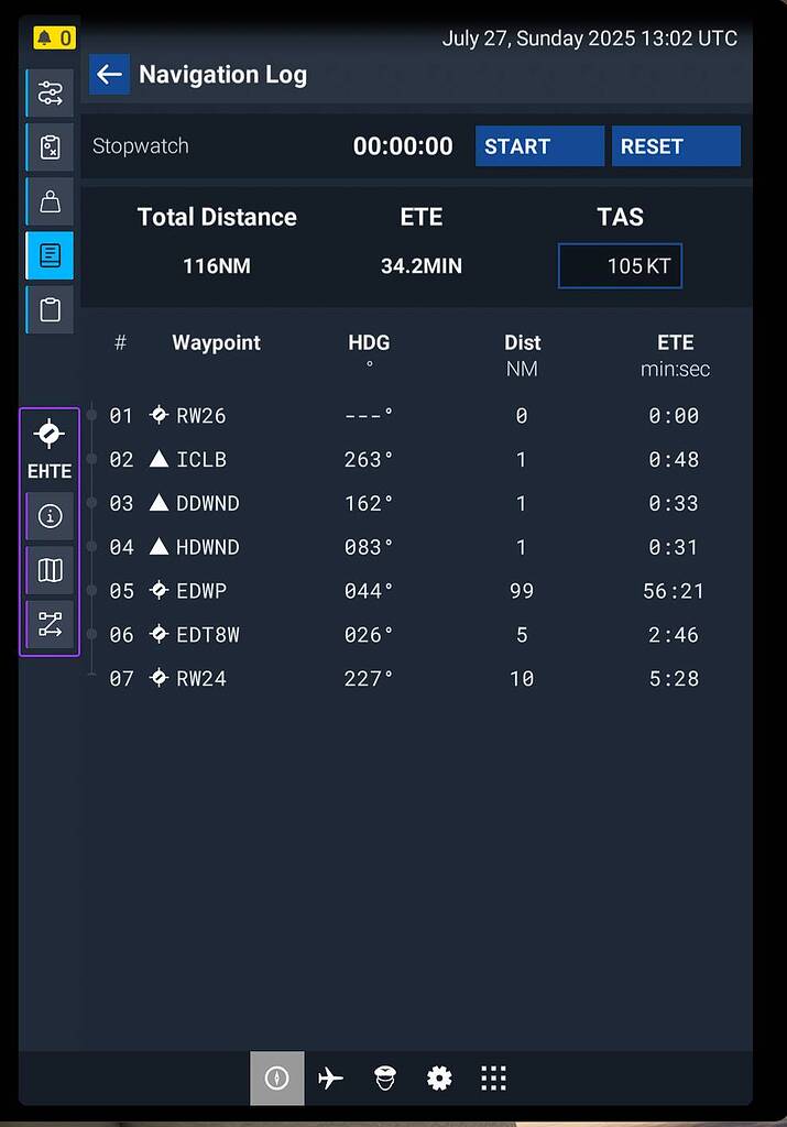 ETE differences in EFB - Miscellaneous - Microsoft Flight Simulator Forums