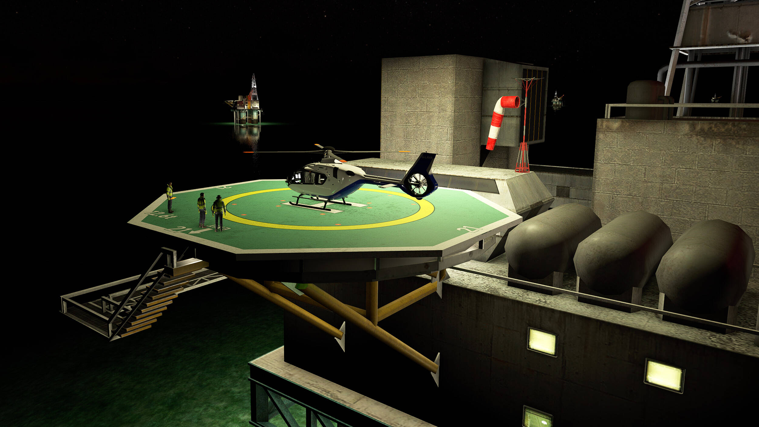 Oil Rigs updated with landable helipad ( CA & AK ) - Airports - Microsoft Flight Simulator Forums