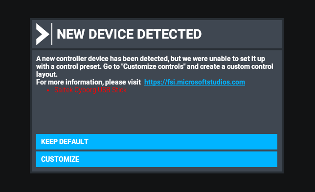 New Device Detected - Hardware & Peripherals - Microsoft Flight ...