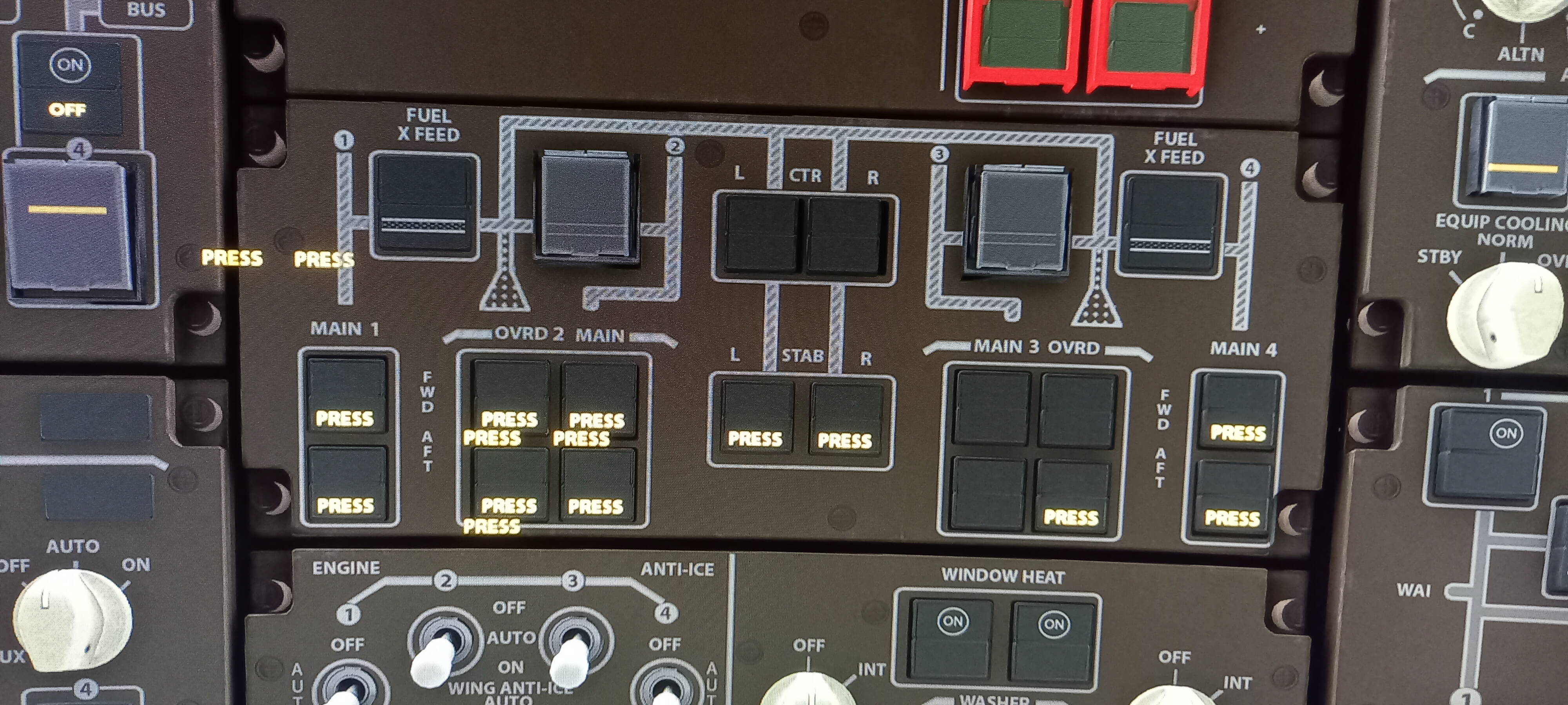 Boeing 747-8 Intercontinental Button Annunciation Issue - Aircraft ...