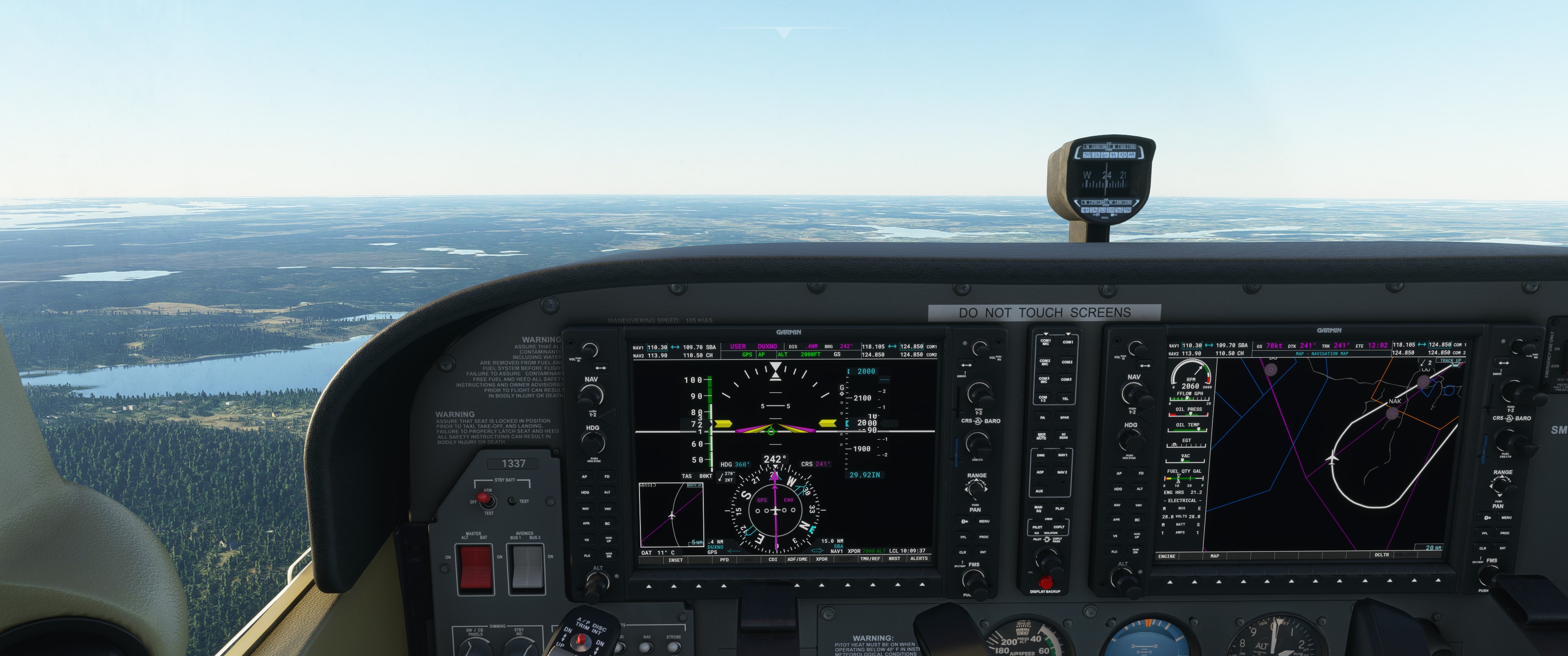 Missing all map and terrain textures in the G1000 after update (see ...