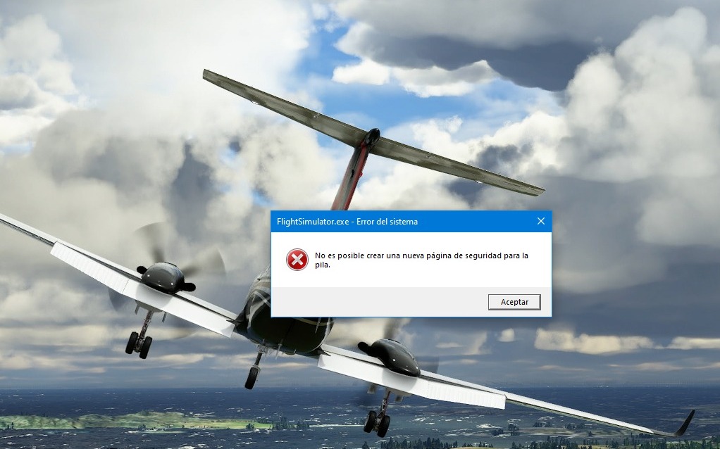 A new guard page for the stack cannot be created error - Crashes (CTDs) - Microsoft Flight ...