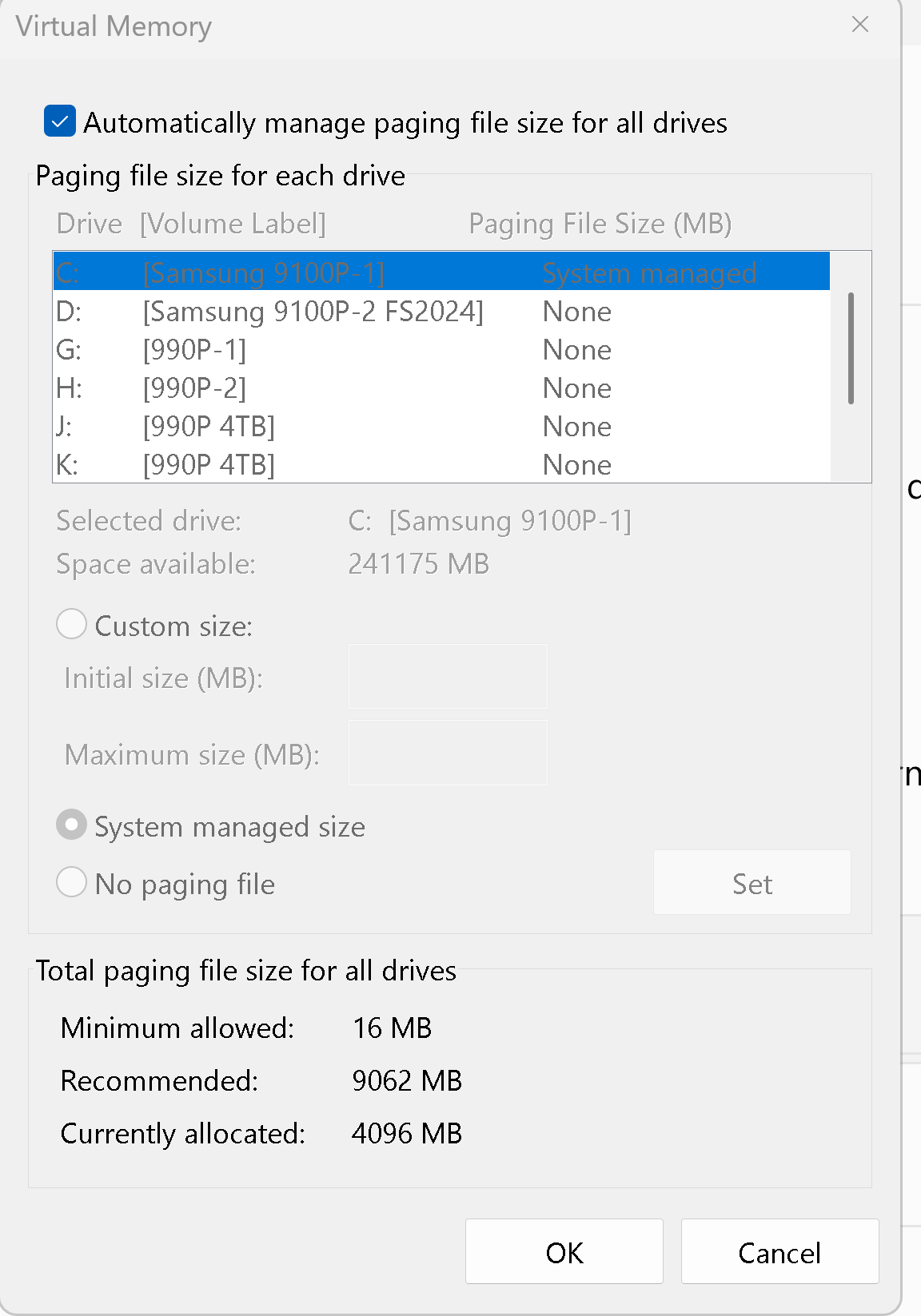 Memory usage - page file high with 64GB - Hardware & Peripherals ...
