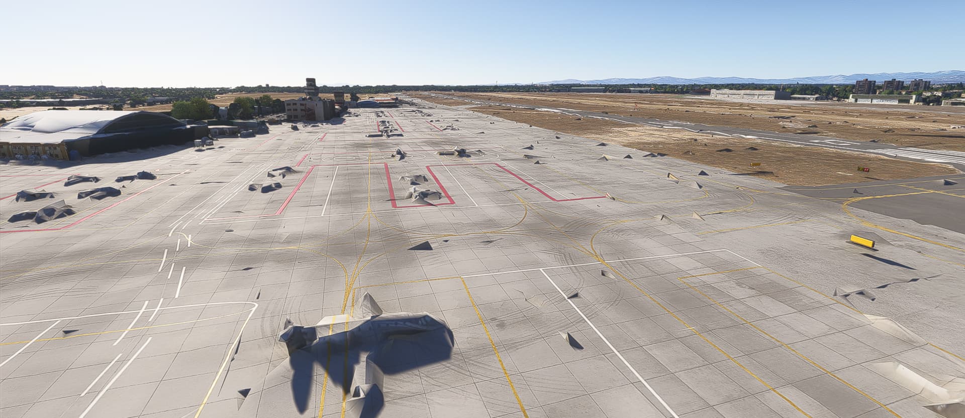 Airport LECU (Cuatro Vientos) suddenly looks like a war zone - Scenery ...