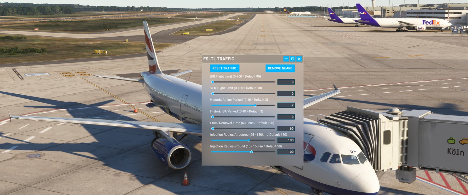 FSLTL Traffic Loading on Approach - Install, Performance & Graphics ...