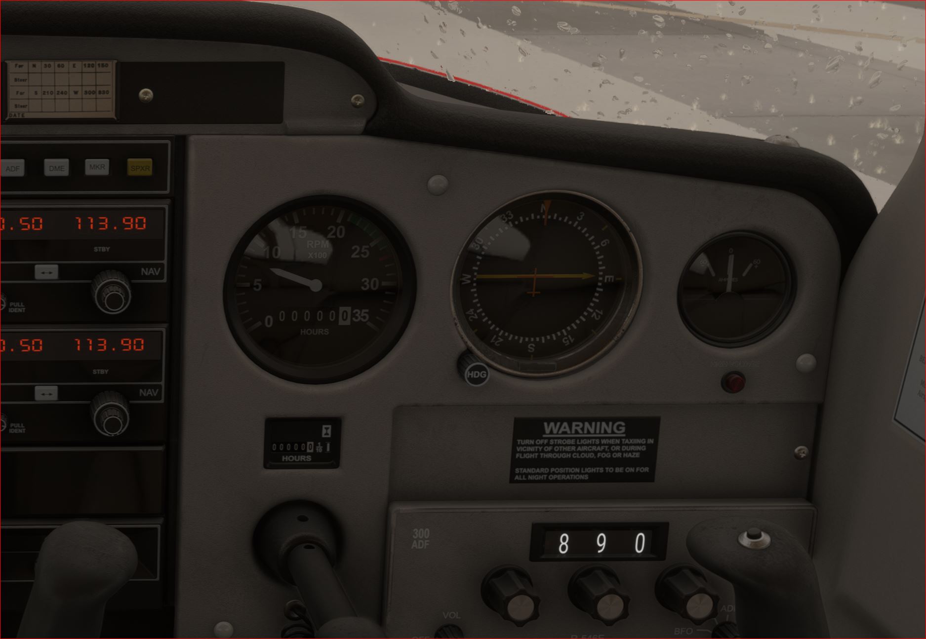 Cessna 152 Aerobat - 2 Instrument Needles are black and really hard to ...