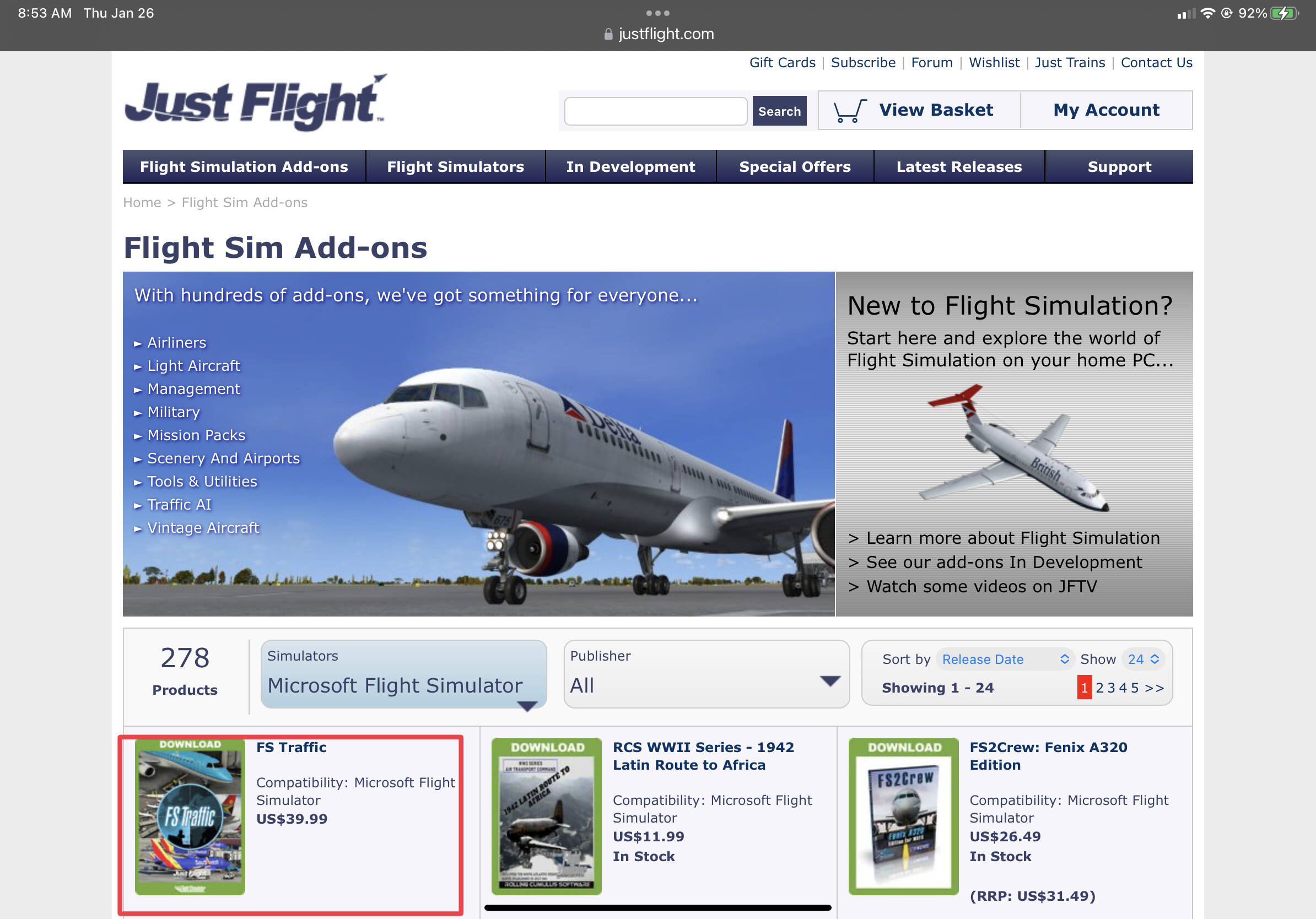 Just Flight's FS Traffic for MSFS - #373 by DrVenkman3876 - Tools & Utilities - Microsoft Flight ...