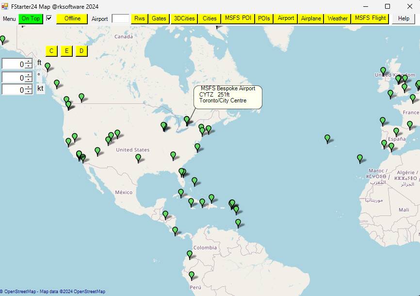 Interactive MAP with every MSFS Points of Interest, TIN City and ...