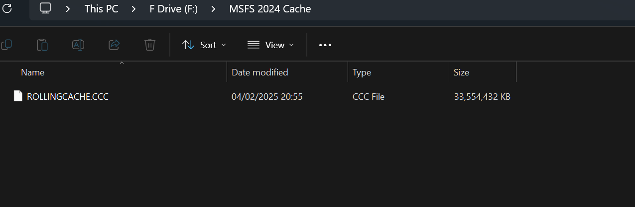 FS 2024 no rolling cache - User Interface & Activities - Microsoft Flight Simulator Forums