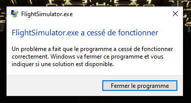 Crash to desktop without error message - Page 184 - Resolved - Microsoft Flight Simulator Forums