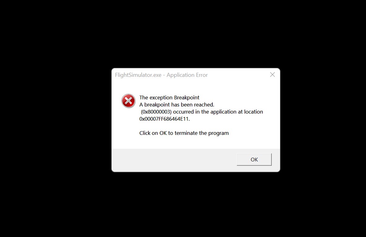 MSFS Application Error - memory could not be read - Page 8 - Resolved - Microsoft Flight ...