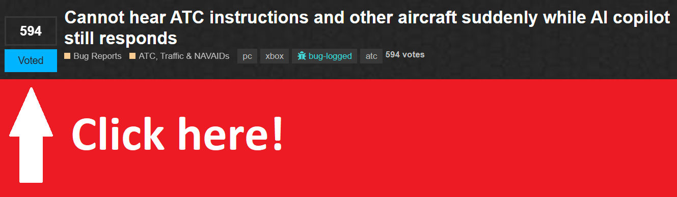 Cannot hear ATC instructions and other aircraft suddenly while AI copilot still responds - #1428 ...