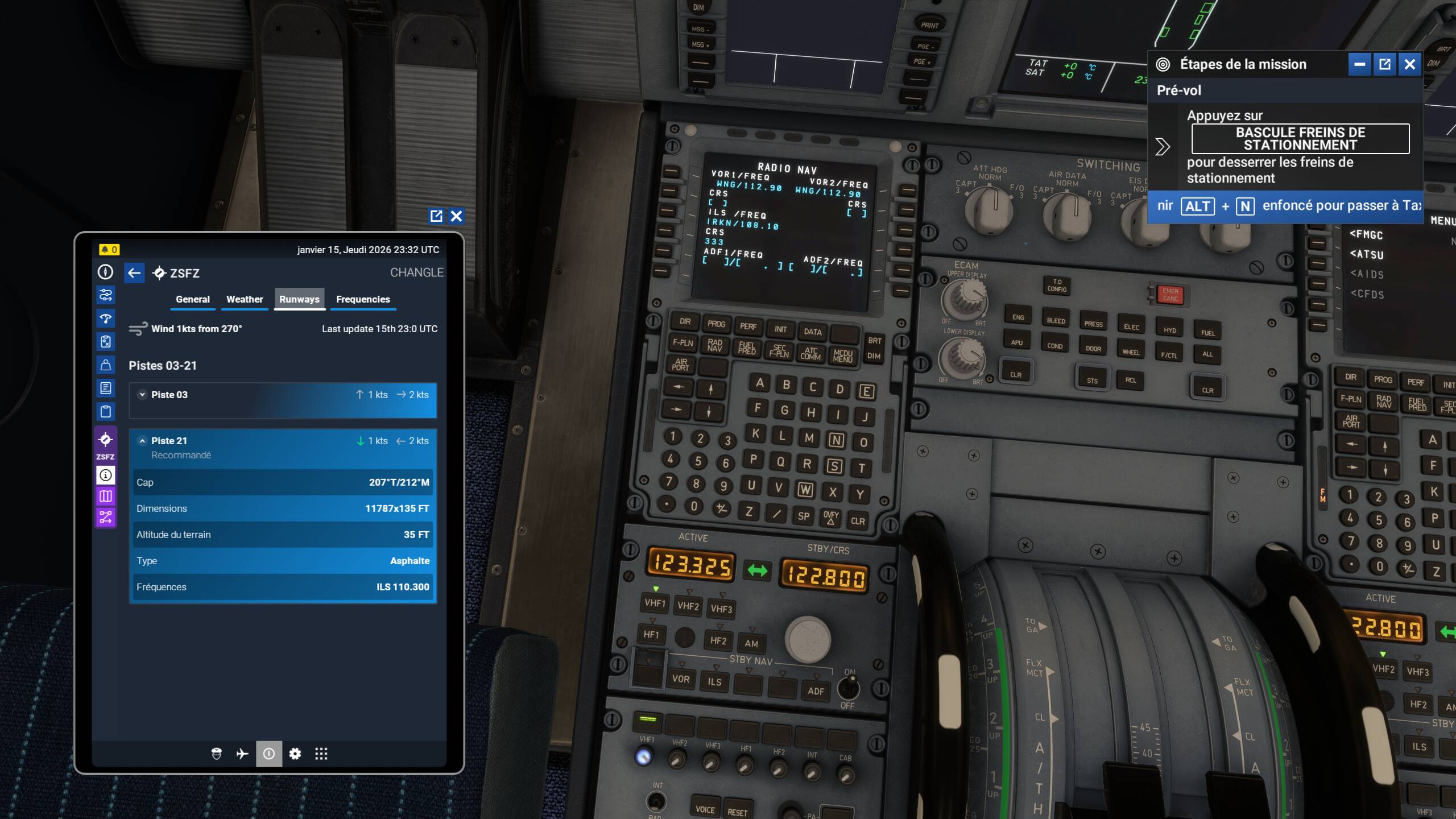 2024 - A320Neo (V2) - Career - Wrong ILS Frequency - User Interface ...