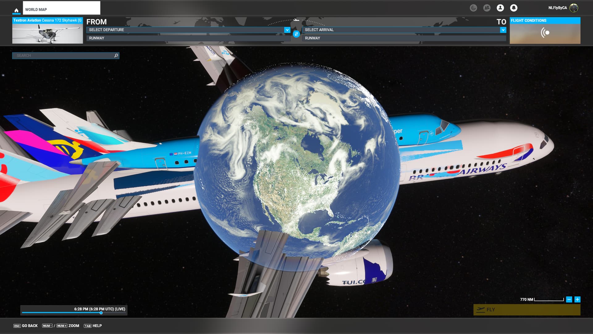 My World Map has a plane sticking out of it with spinning engines - #35 ...