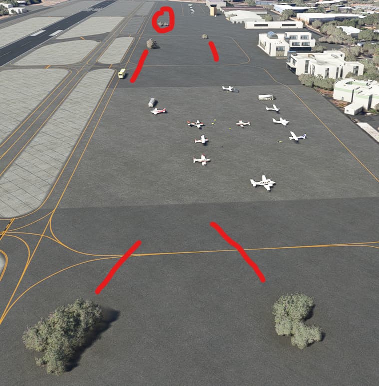 Trees on the ramp at KSDL - Scenery and Airports - Microsoft Flight ...