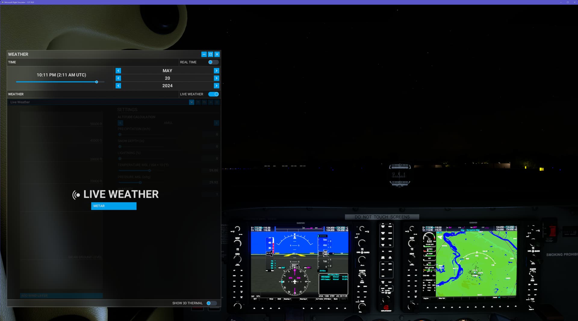 NXi Screens Go Blank in Flights that Transition Daylight to Darkness ...