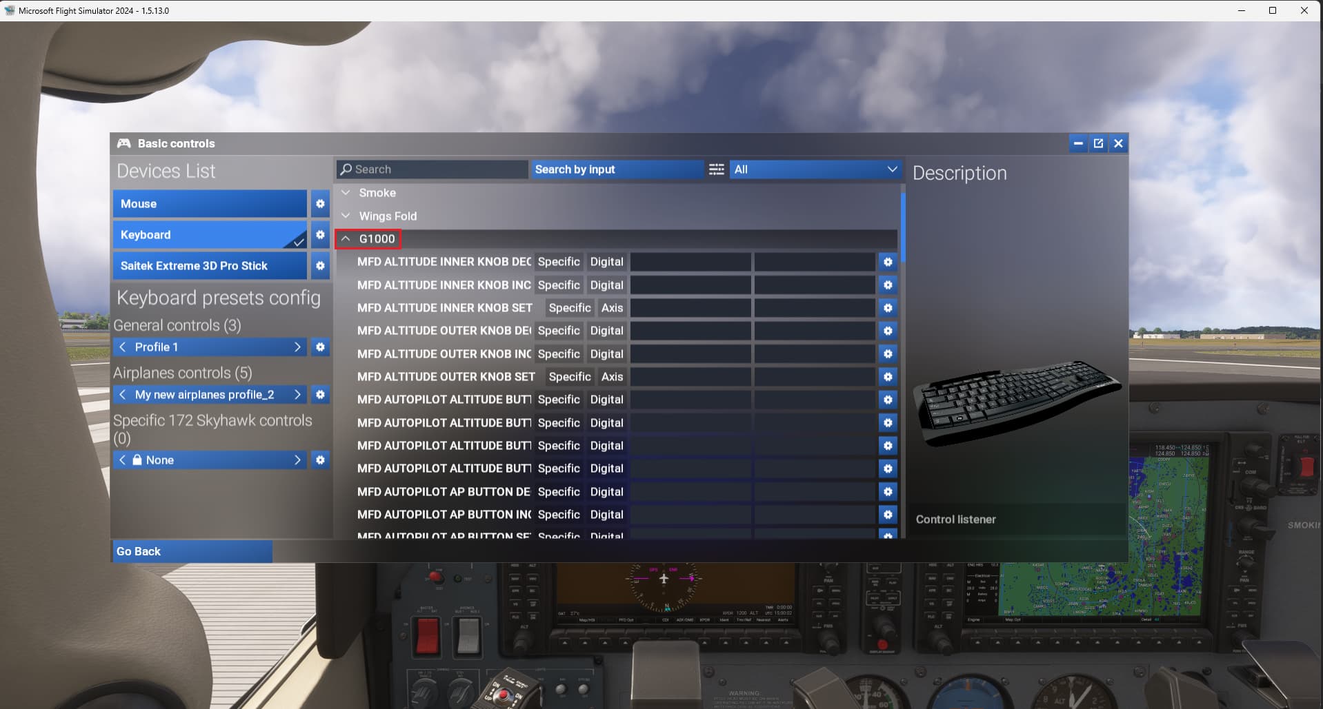 G1000 / G1000NXI - Mapping for MFD controls missing since SU2 Beta in ...