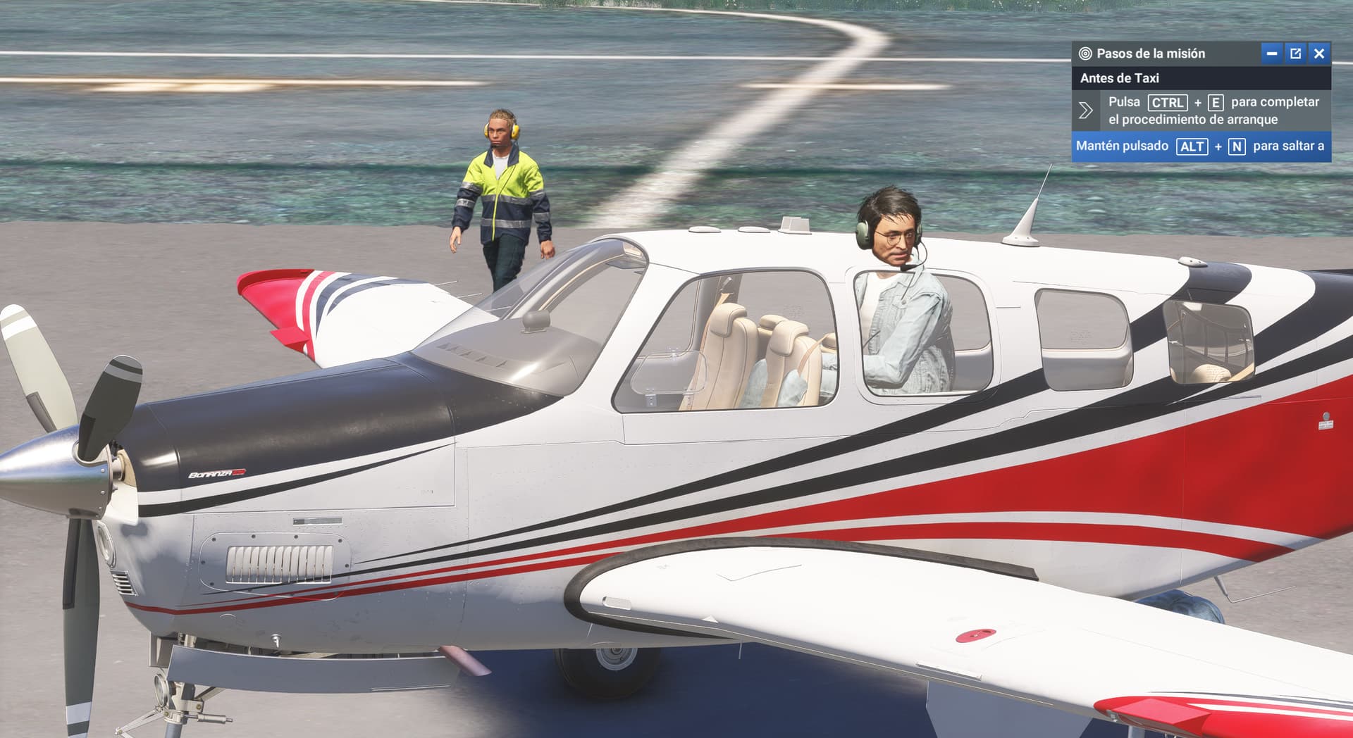 Career Mode - Textron Beechcraft Bonanza G36 - External passenger ...