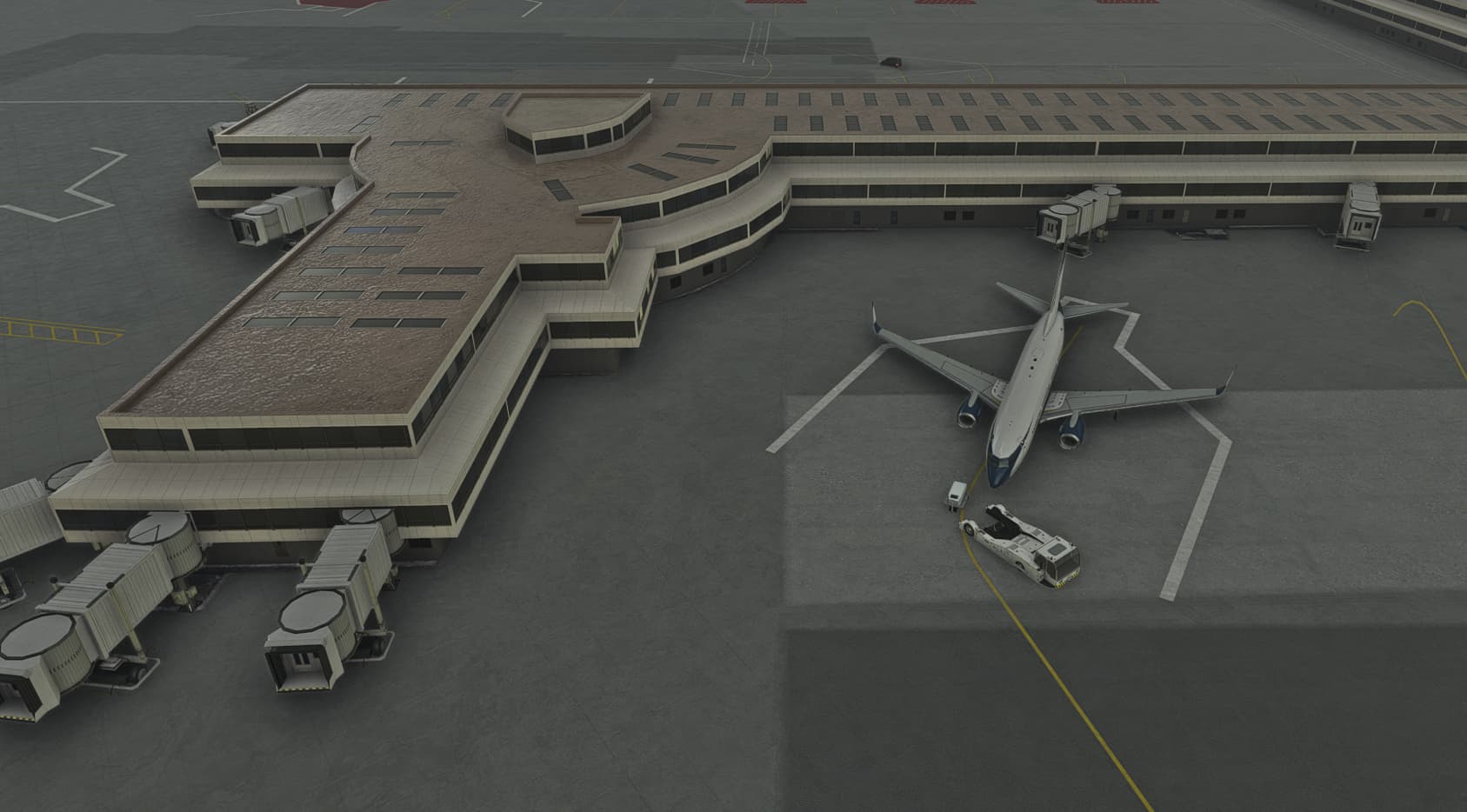 Aircraft Loading in Wrong Direction at KMSY Gate 21 - Scenery and ...