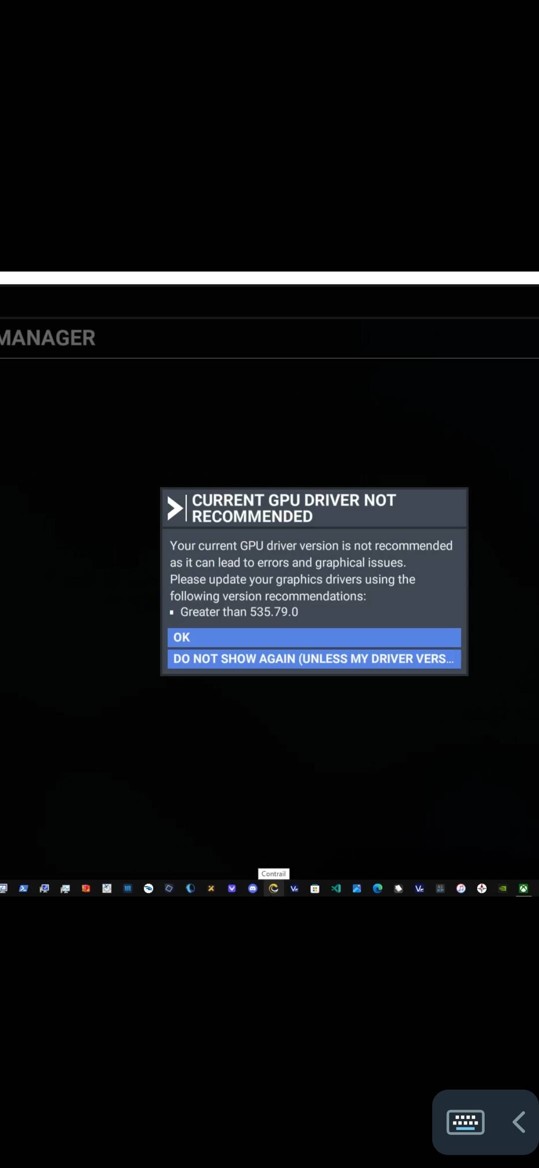 Warning: Your graphics device has encountered a problem - #3336 by Anthony61596 - Install ...