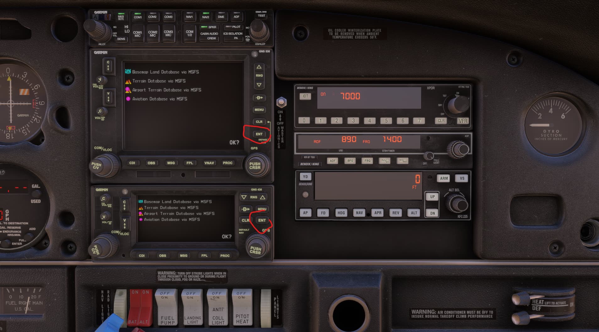 MSFS 2020: Carenado PA28 Dakota Avionics Comm and Avionics Displays Out ...