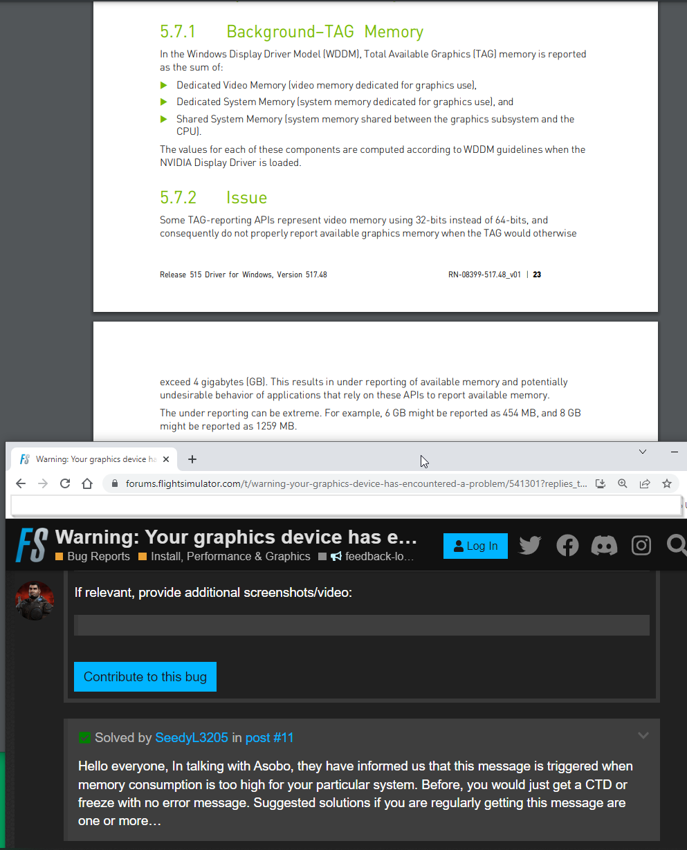 Warning: Your graphics device has encountered a problem - #624 by BlueYello - Install ...