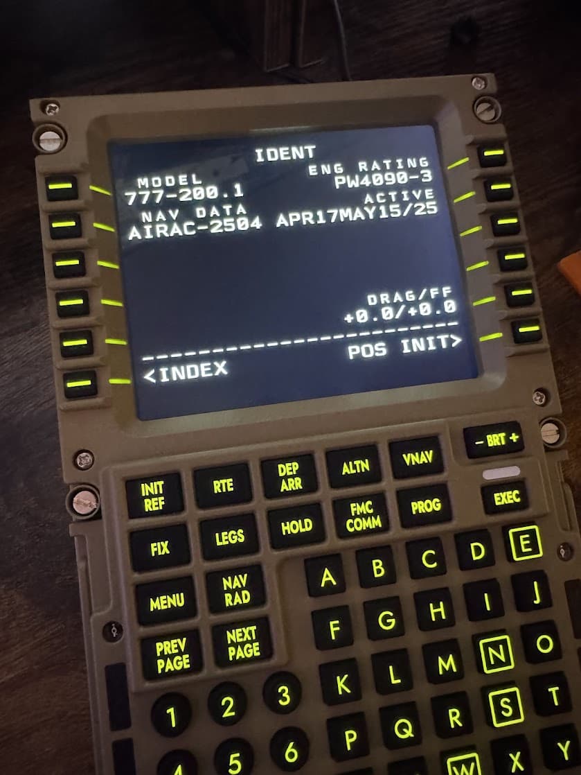 Wing Wing MCDU / Panel of Flight Plan Can someone explain the ...