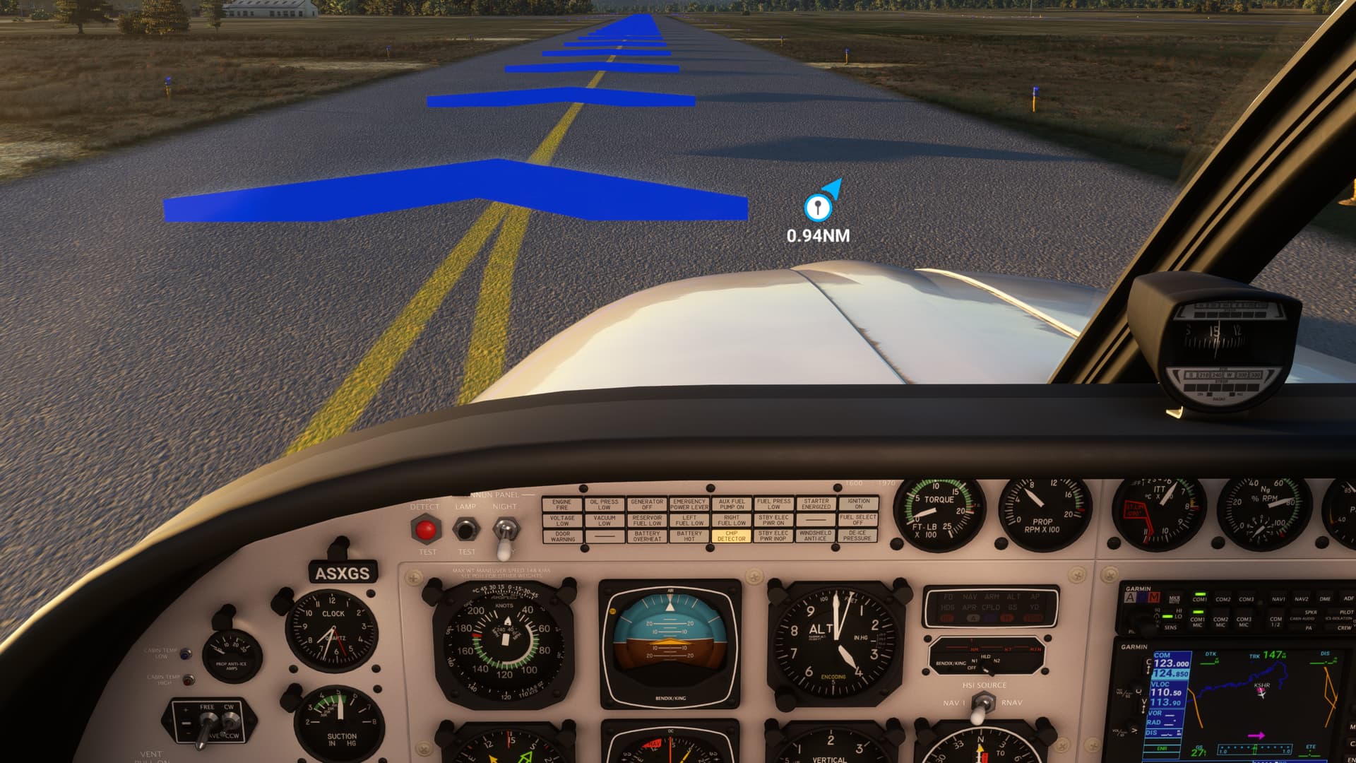 Black Square Caravan 208B chip detector light turned on - Aircraft ...