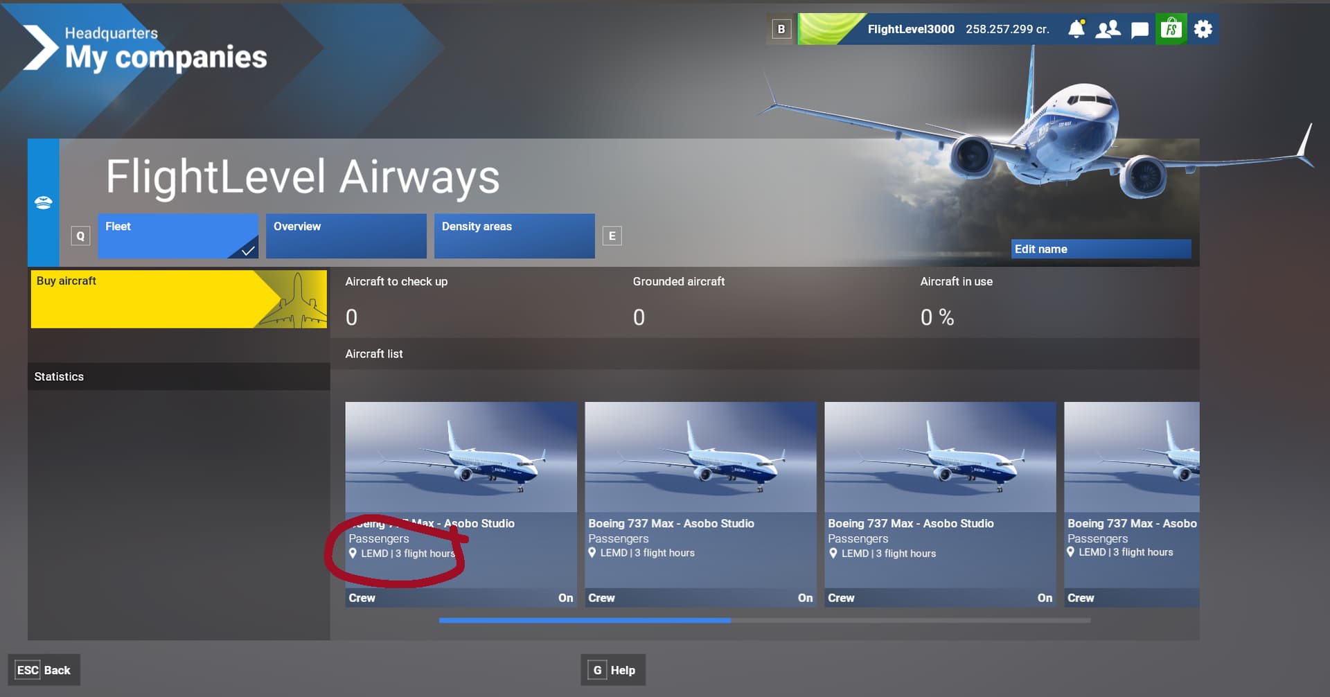 Show Aircraft Locations in Company Fleet Tab - Wishlist - Microsoft ...