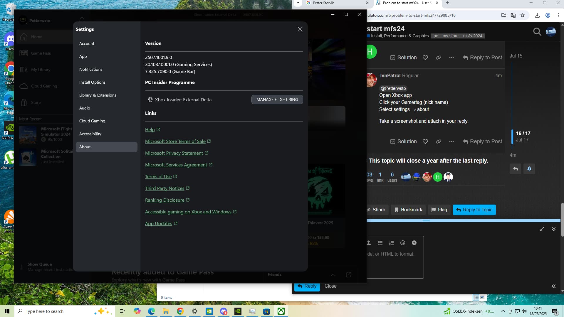 Problem to start mfs24 - Install, Performance & Graphics - Microsoft ...