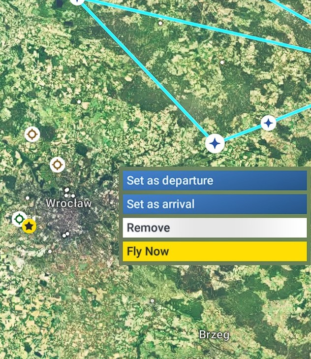 Cannot delete added custom waypoints in world map for flight planning ...