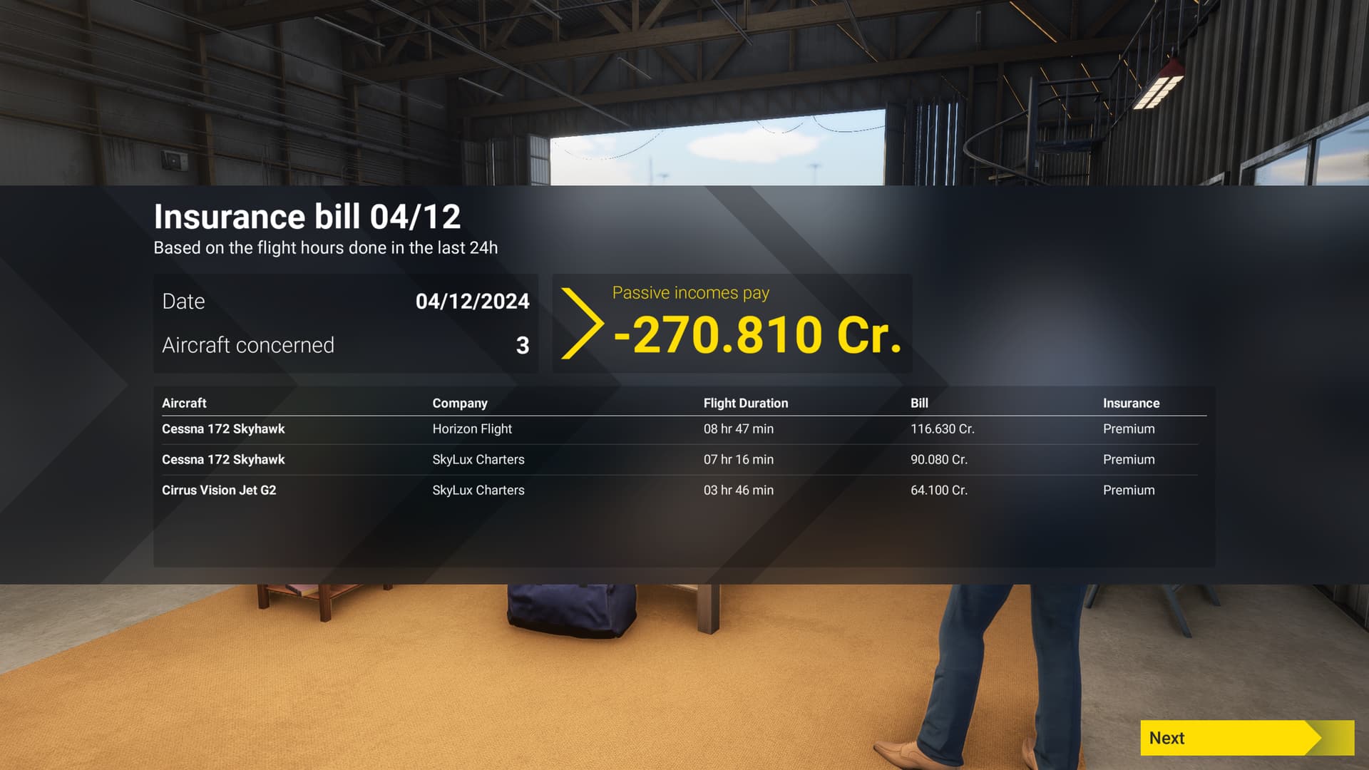 Insurance costs do not reset each day but just compound whether you earn or not - Resolved ...