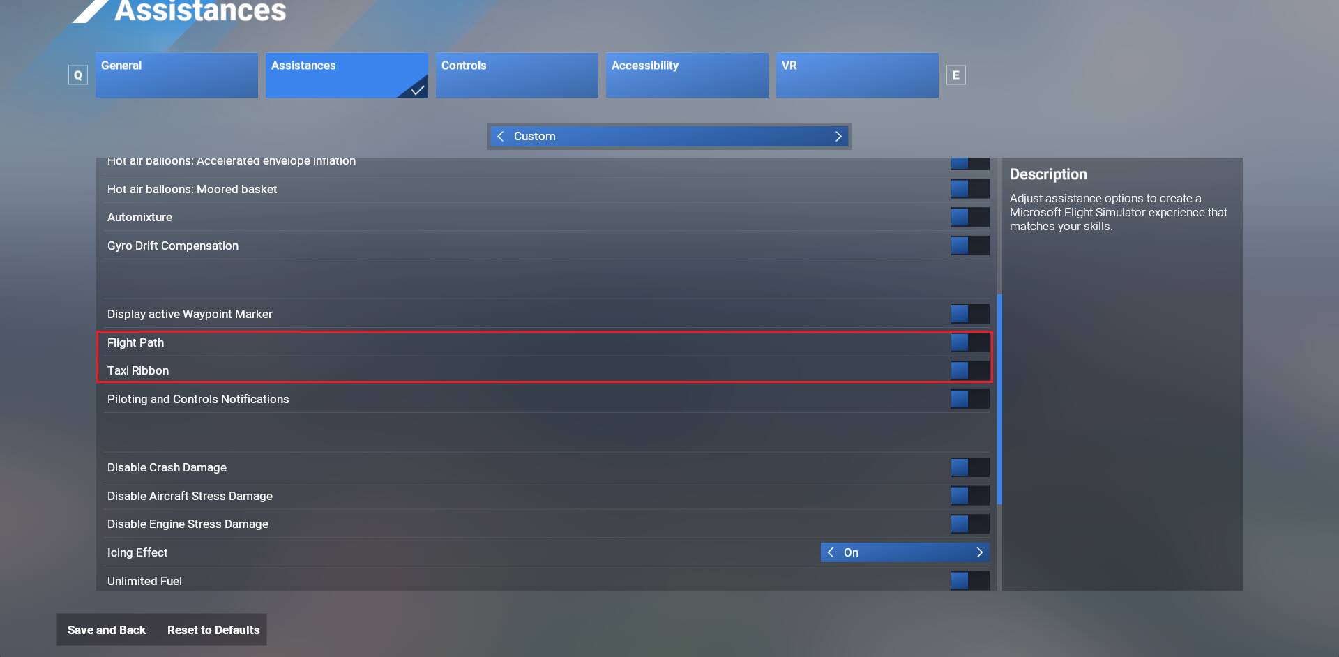 Taxi Ribbon and Path guide still visible in free flight - User ...