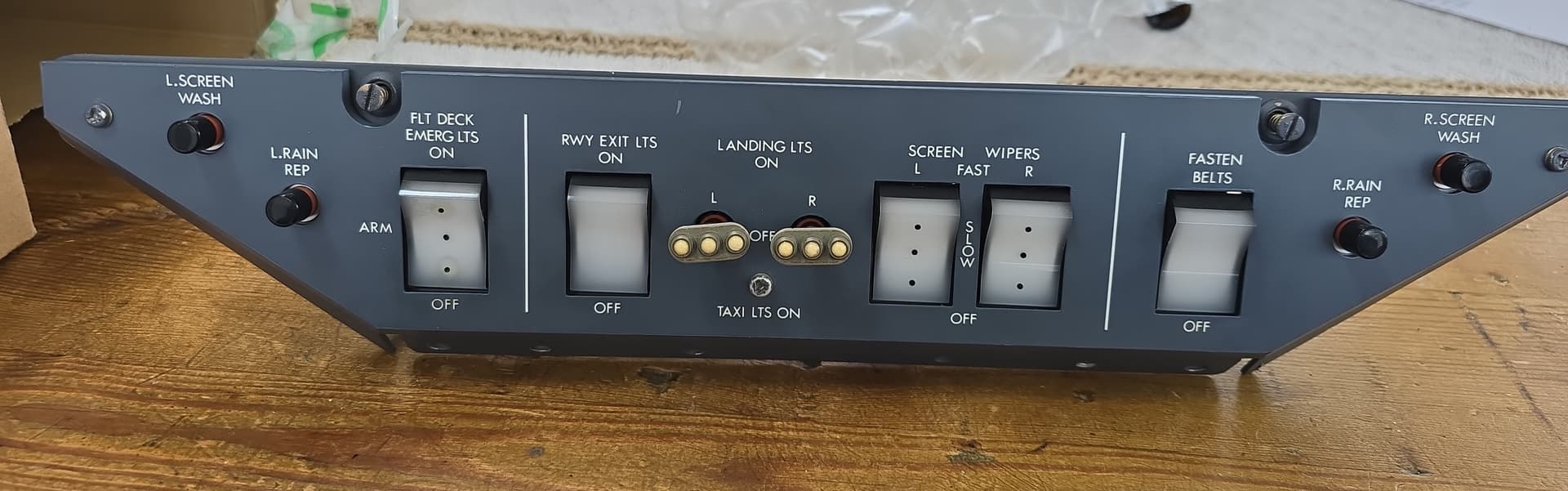 BAe 146 Overhead Panel - Home Cockpit Builders - Microsoft Flight ...