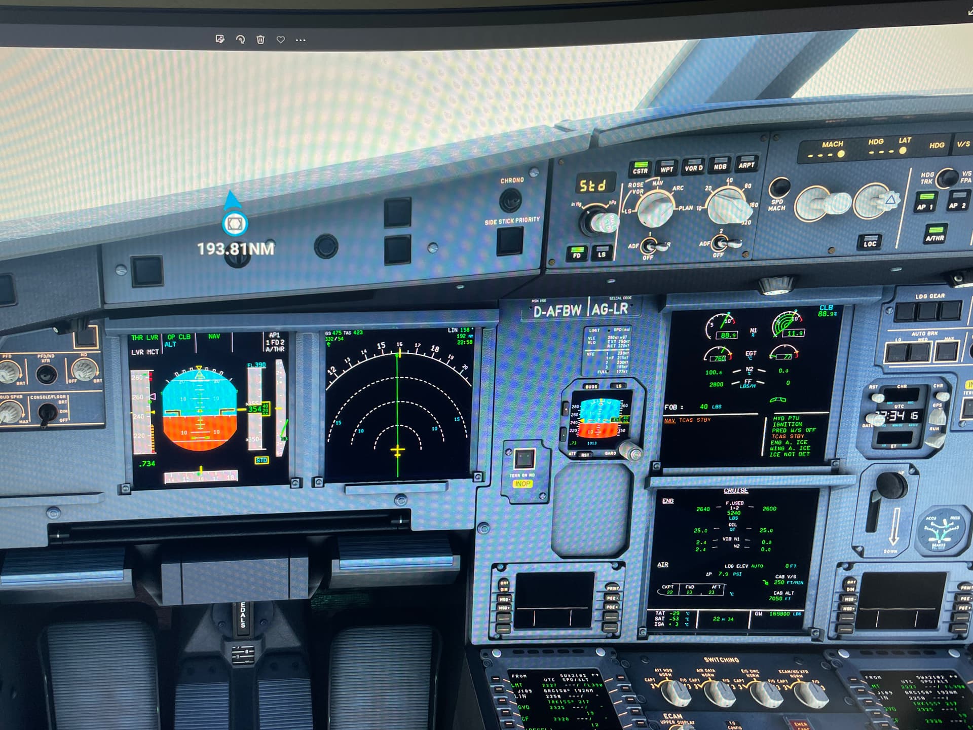 FBW A320 shut off mid flight and wouldn’t turn back on? - Aircraft ...