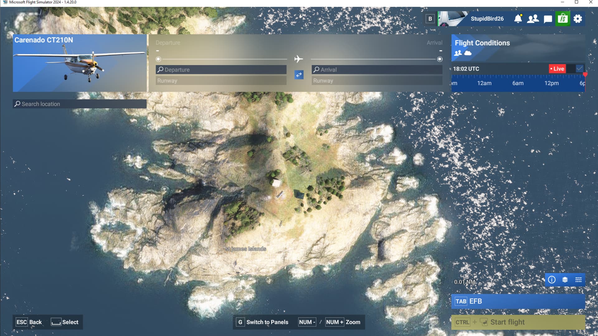 Ocean Waves visible in menu, but disappear when the flight loads ...