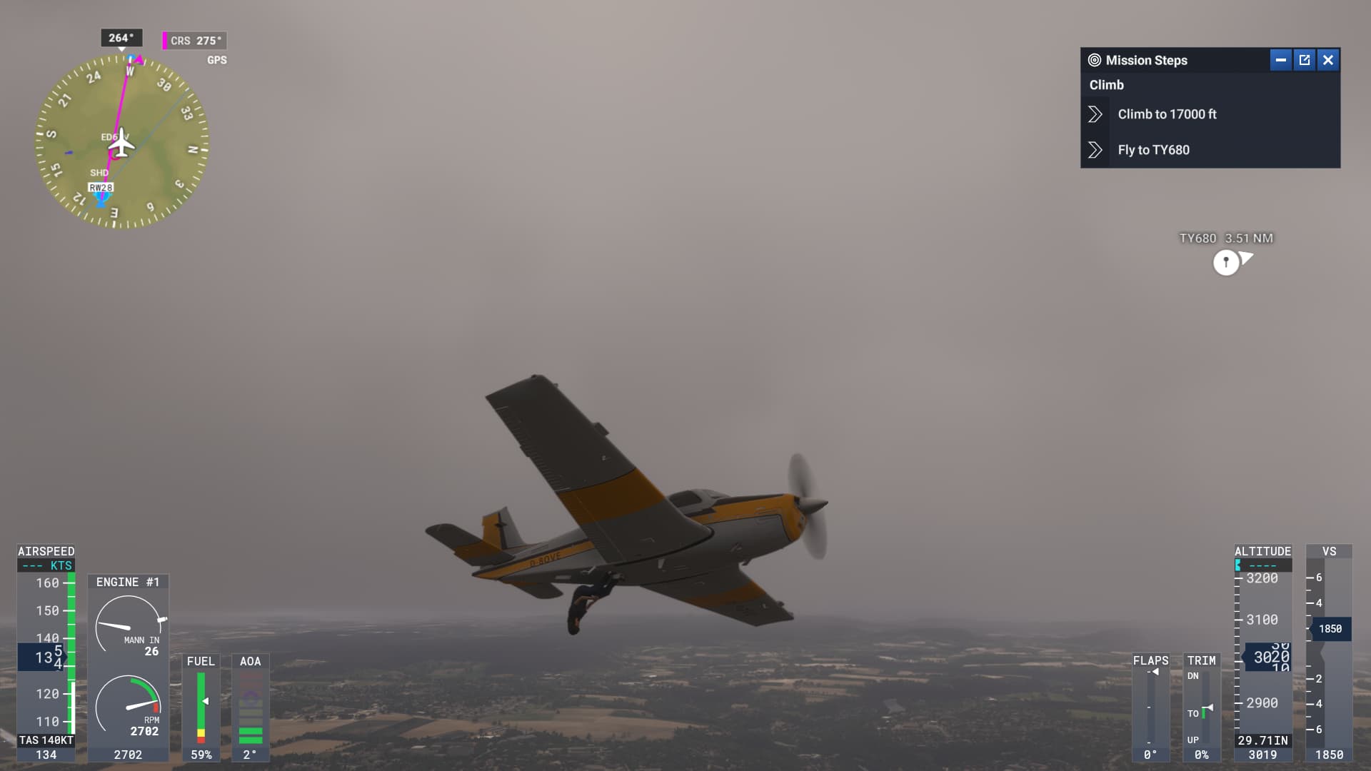 Career Mode - Textron Beechcraft Bonanza G36 - External passenger ...