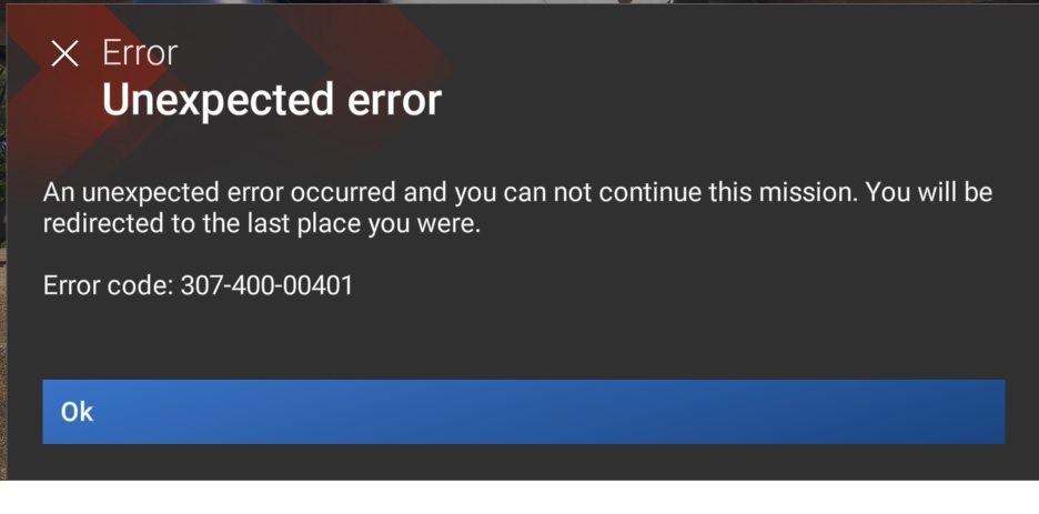 MSFS 24 Campaign first flight error 307-400-00401 - Install ...