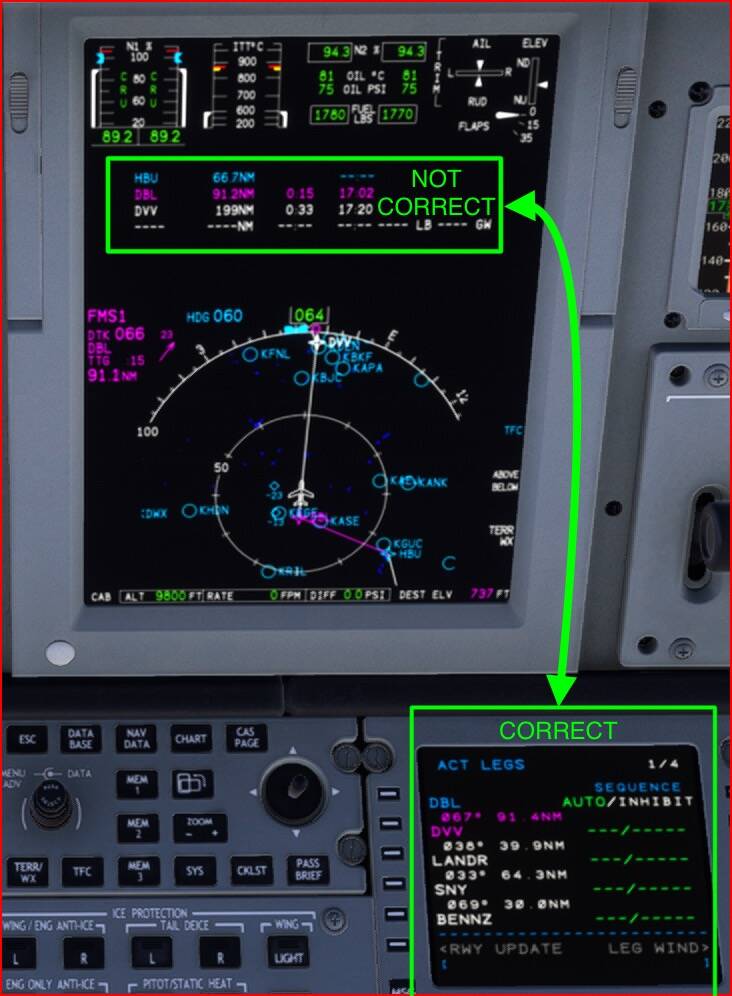 CJ4 Displays Incorrect Flight Plan Legs - Aircraft & Systems ...