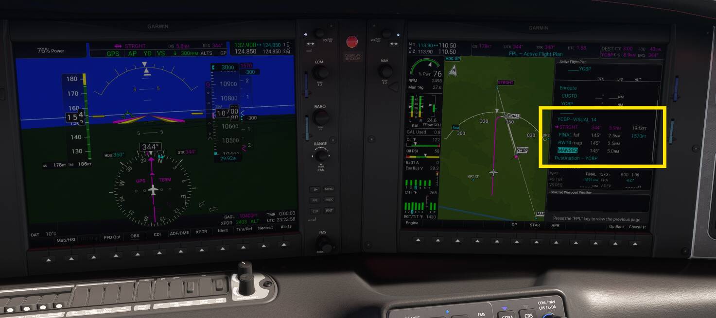 SR22 G1000 Visual Approach headings wrong sometimes - Aircraft ...