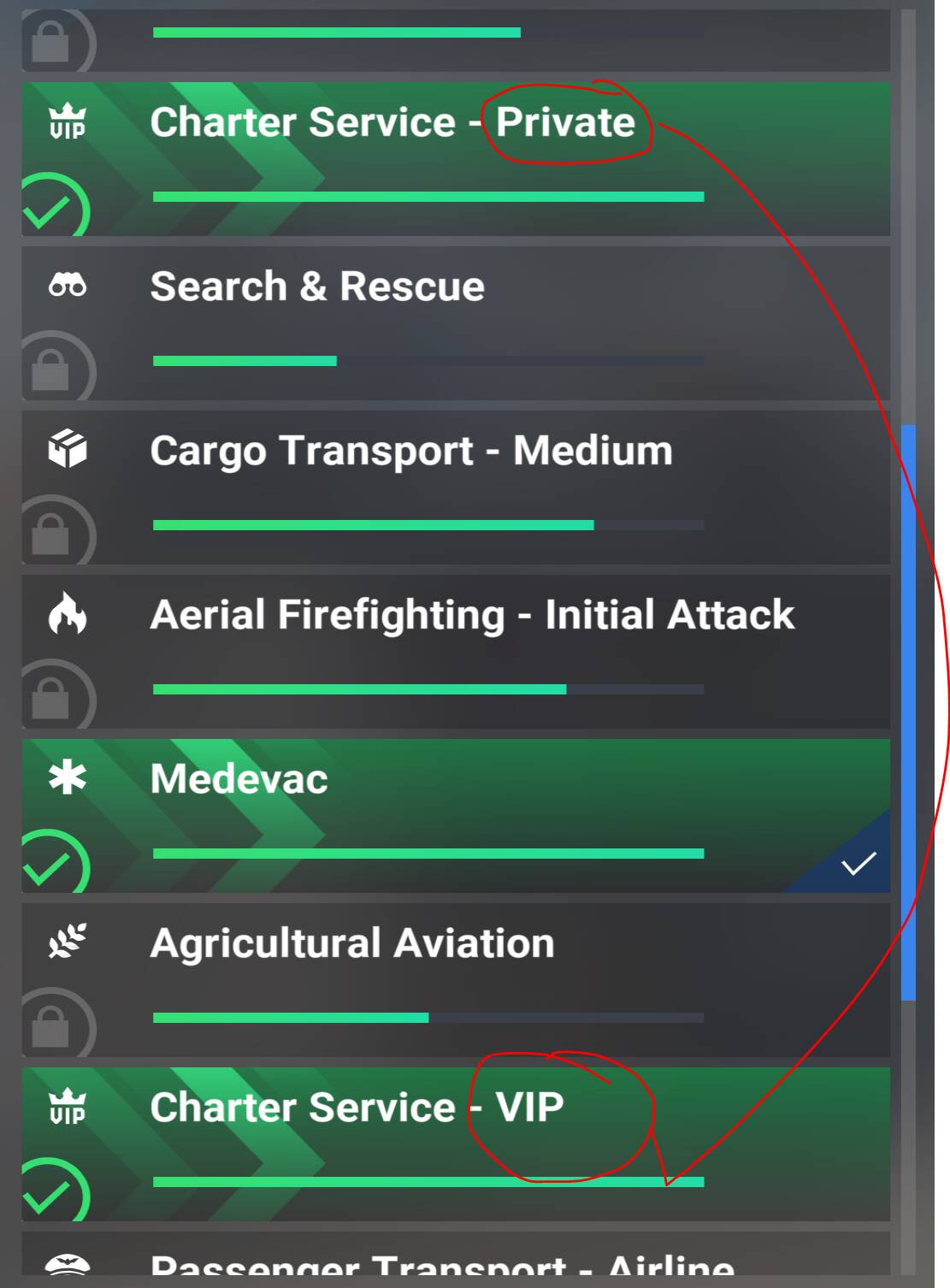 "Charter Service - VIP" Missions not populating in Career Mode ...
