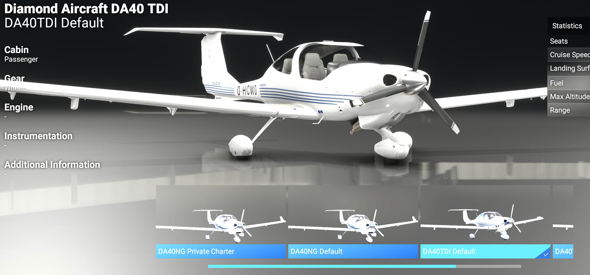 FS2024 Premium DeLuxe - Diamond DA40 TDI cannot selected in Free Flight ...