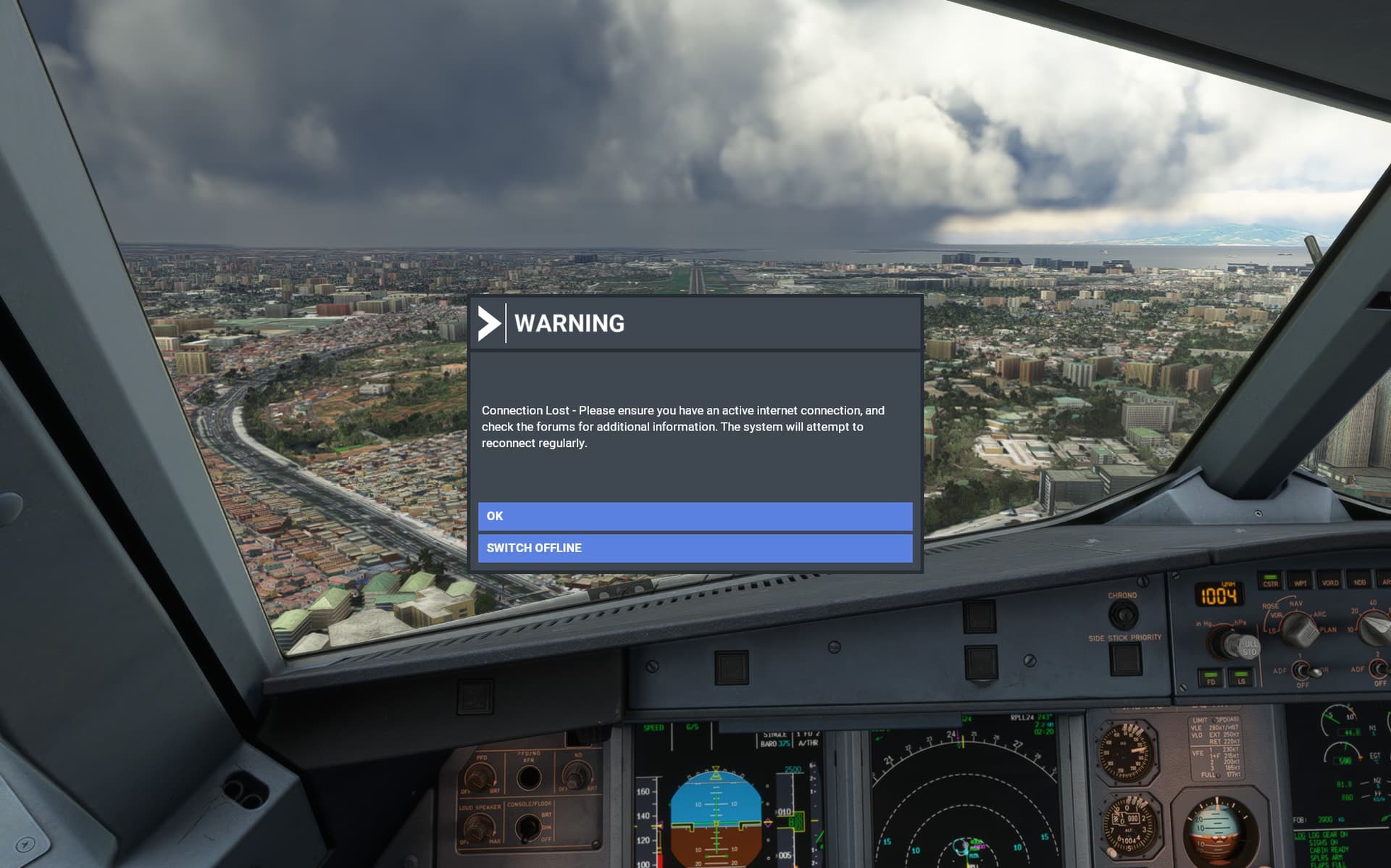 Too intrusive "Connection lost" message - Page 8 - Resolved - Microsoft Flight Simulator Forums