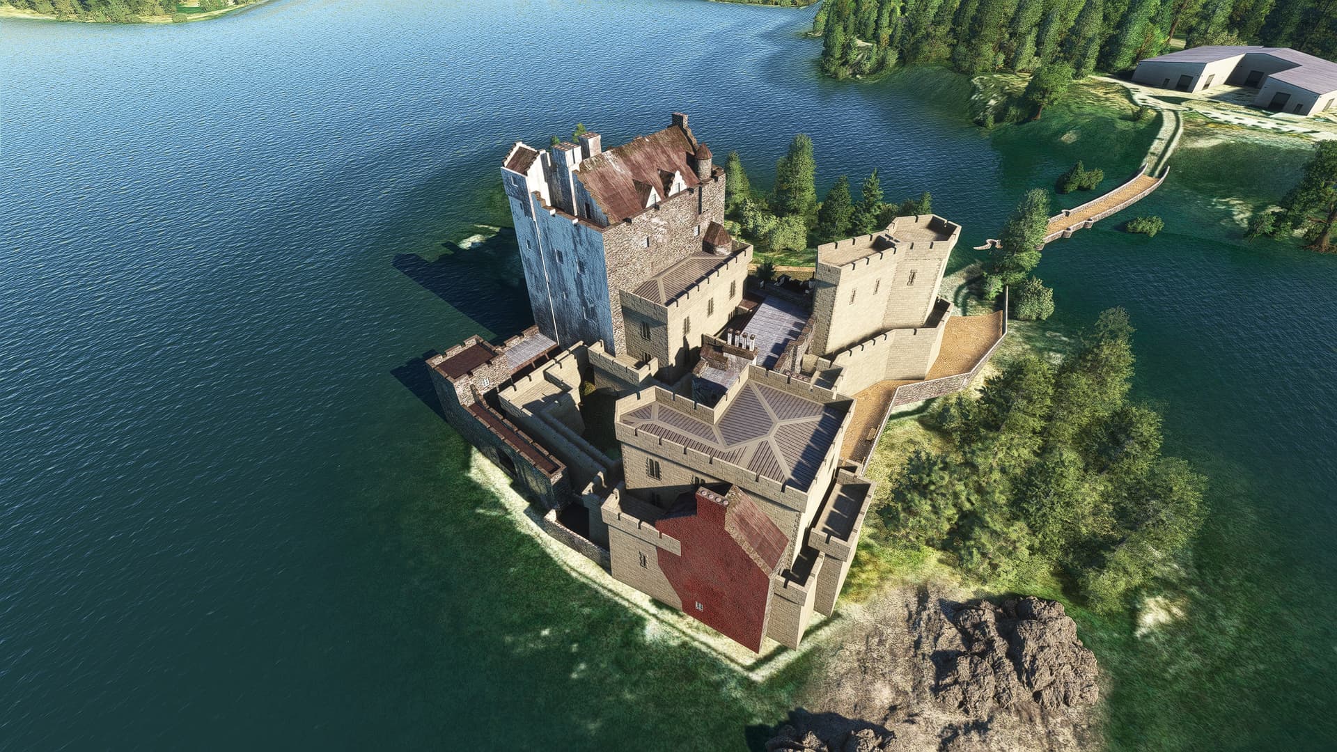 POI Eilean Donan Castle displays two different castles clipped together ...
