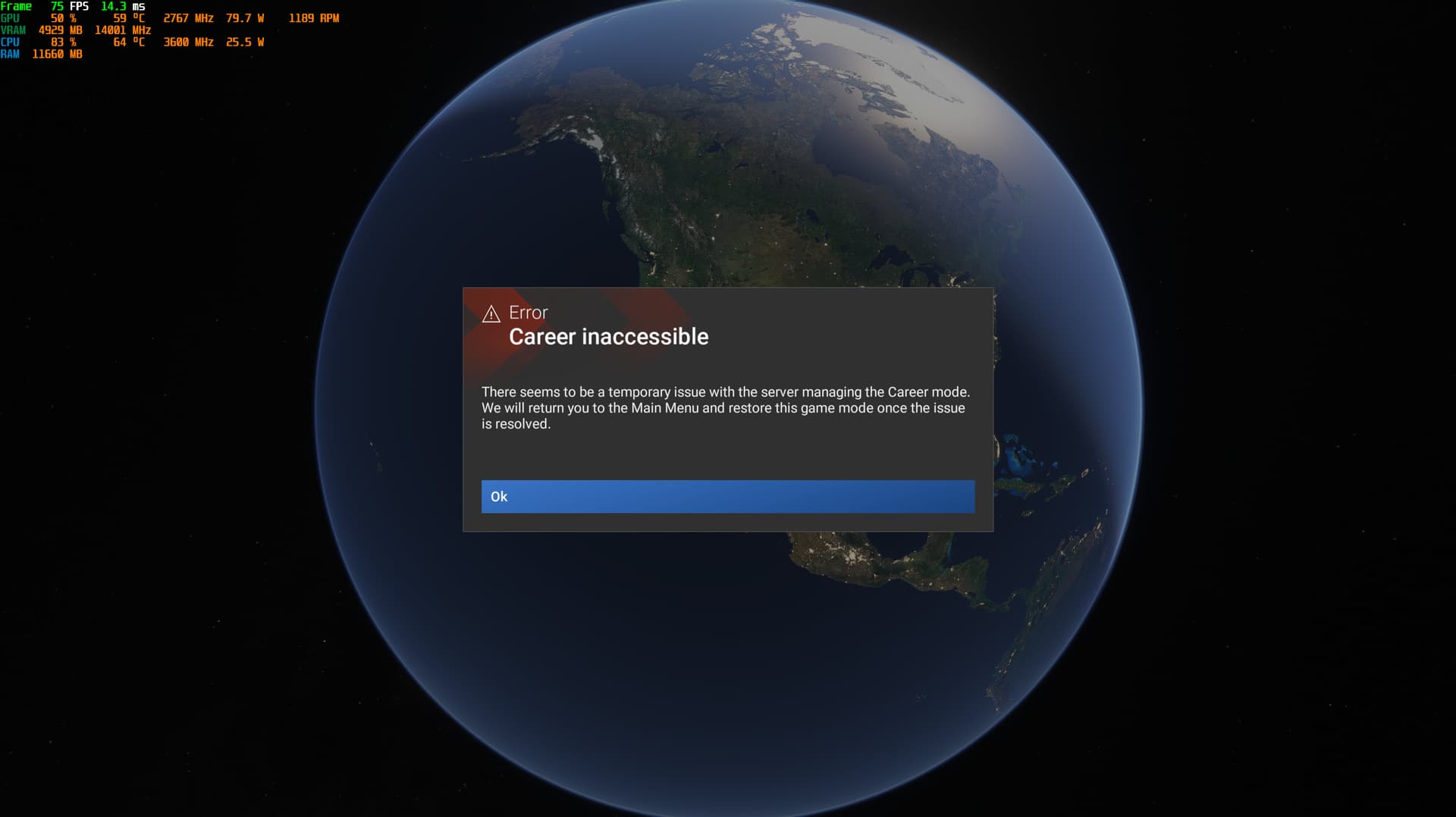 Career mode inaccessible from the start - User Interface & Activities - Microsoft Flight ...