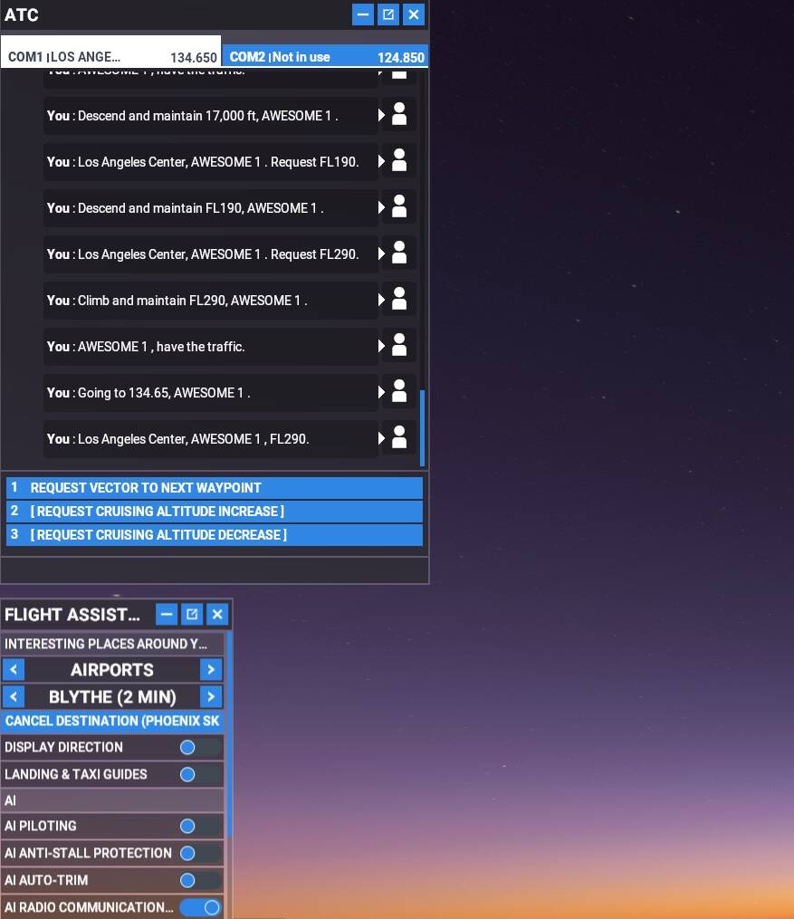 Cannot hear ATC instructions and other aircraft suddenly while AI ...
