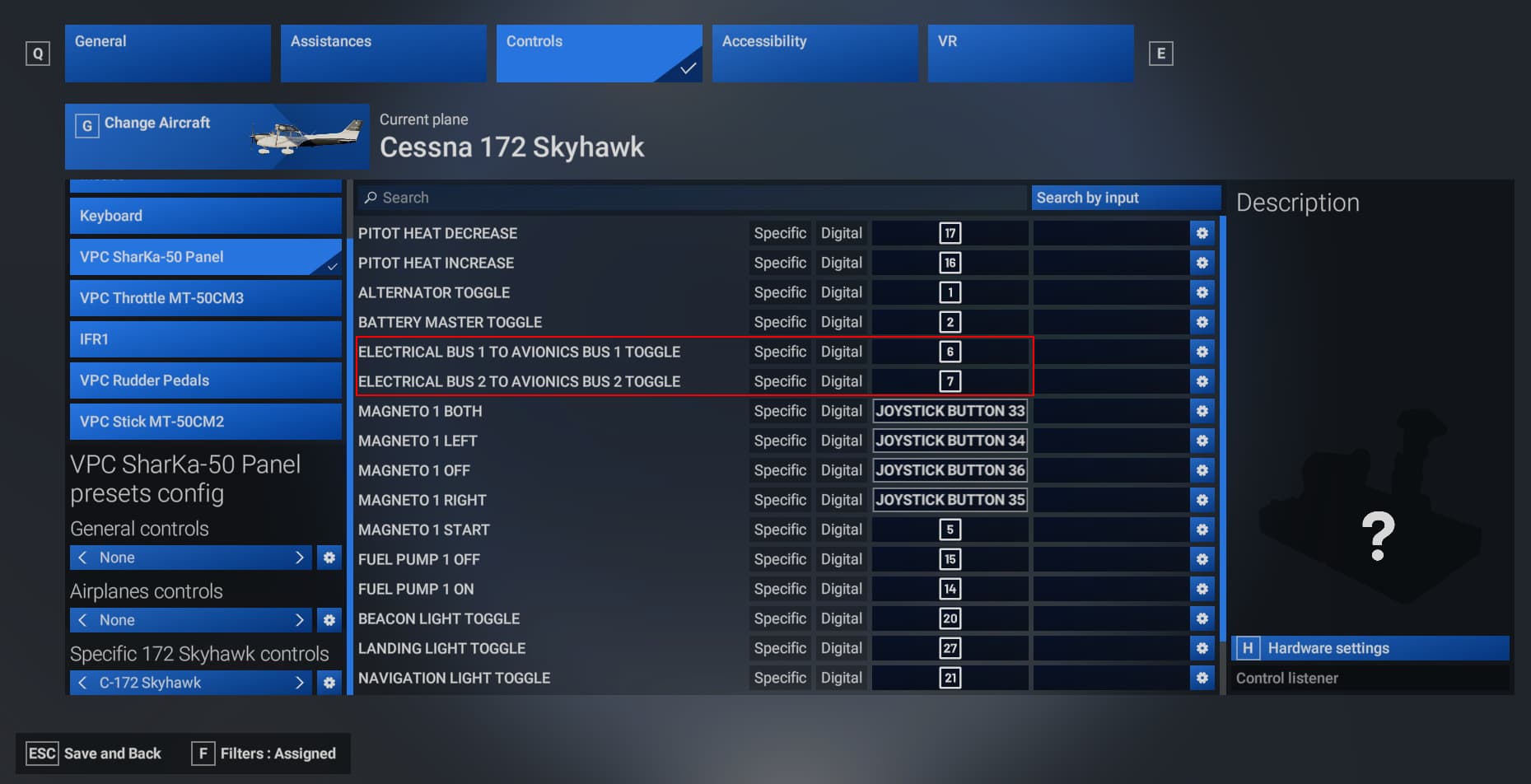 Honeycomb Alpha + C172 avionic, keybind correct, but not working in cockpit - Hardware ...