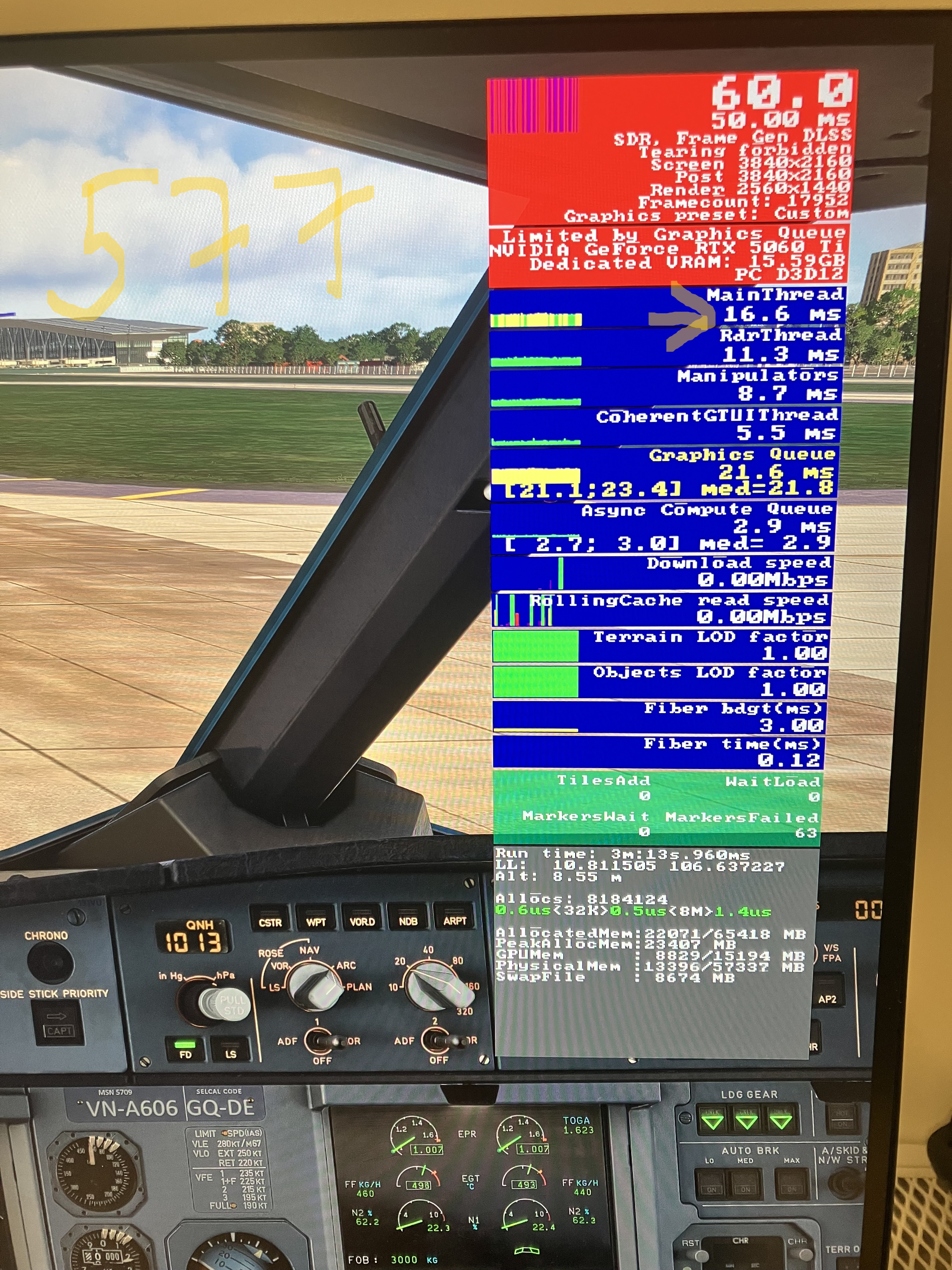 NVdia driver from 580.88 causes mainthread to saturate (50ms) when ...